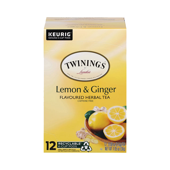 Twinings Lemon & Ginger Herbal Tea K-Cup® Pods – Twinings North America