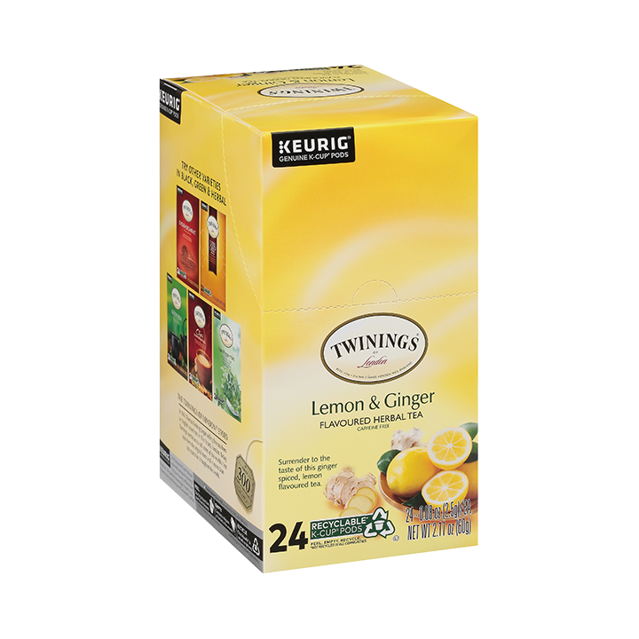 Twinings Lemon & Ginger Herbal Tea K-Cup® Pods – Twinings North America